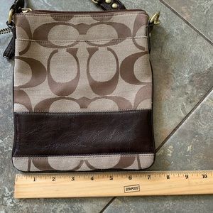 Coach | Bags | Coach Brown Logo Crossbody Bag | Poshmark